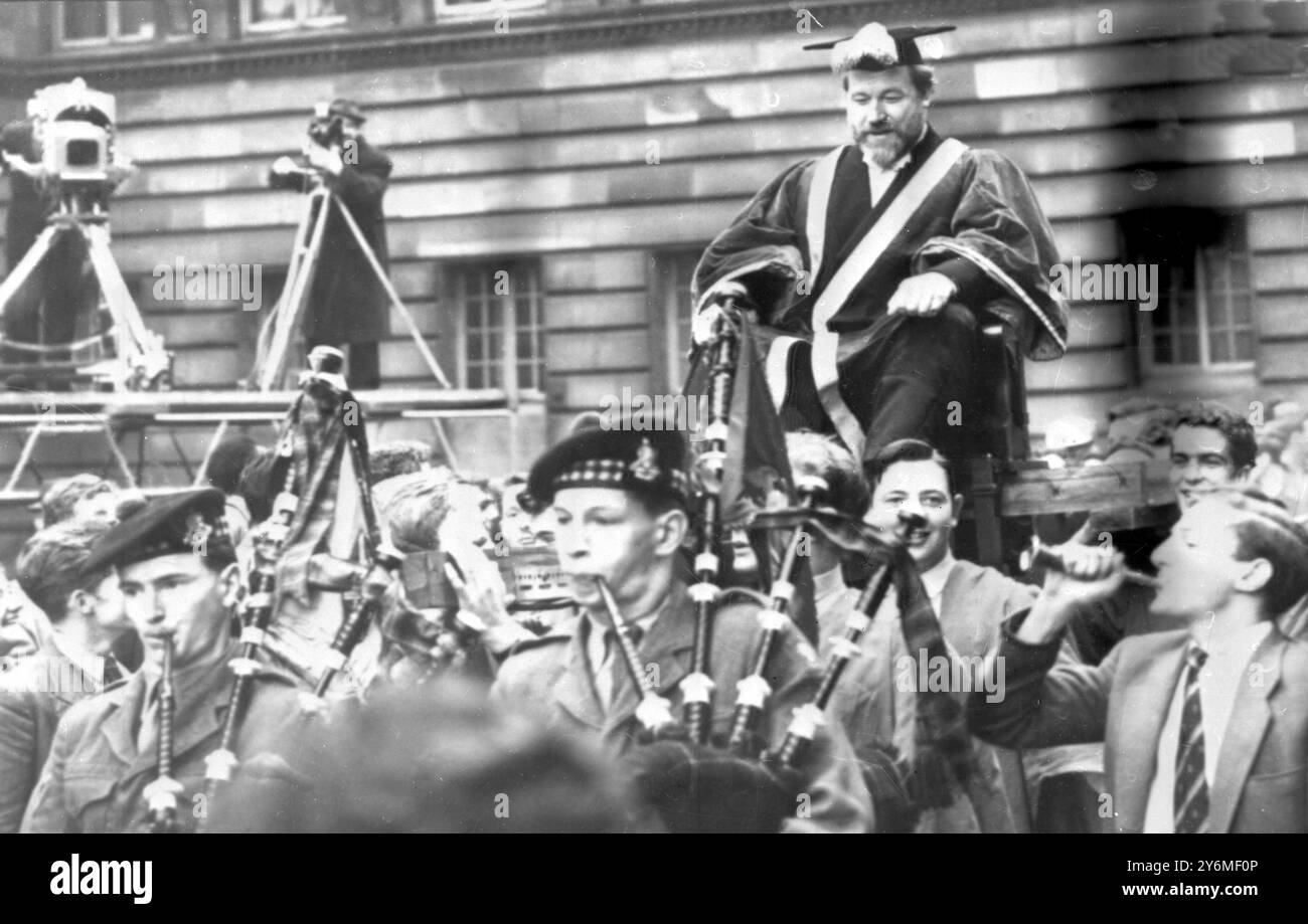 Edinburgh: Newly installed as Lord Rector of Edinburgh University ...