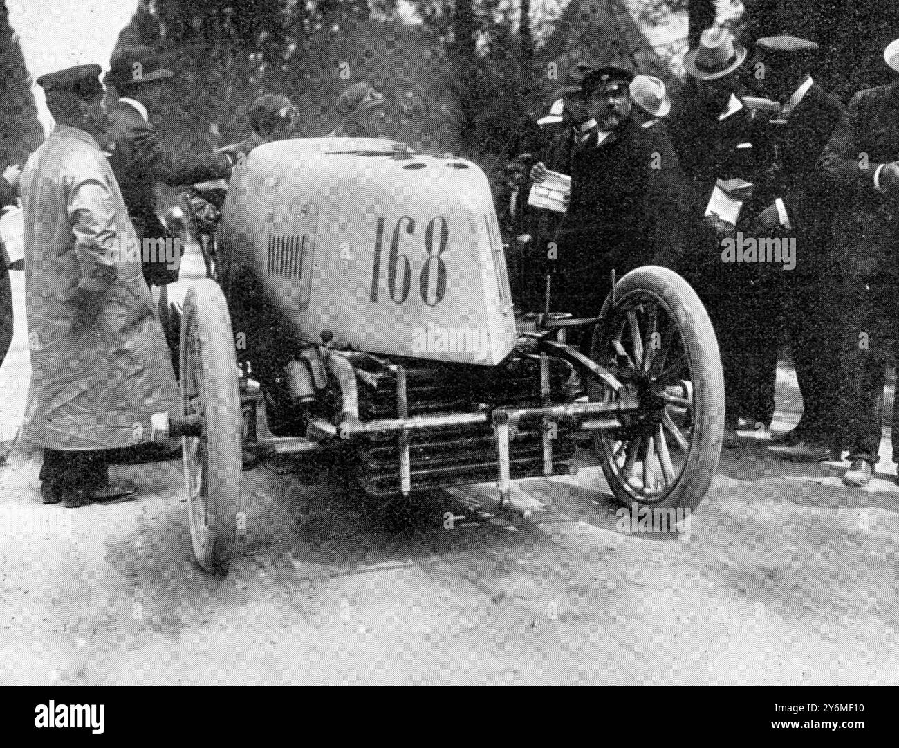 The winner of the heavy car contest: M. Gabriel and his Mors at ...