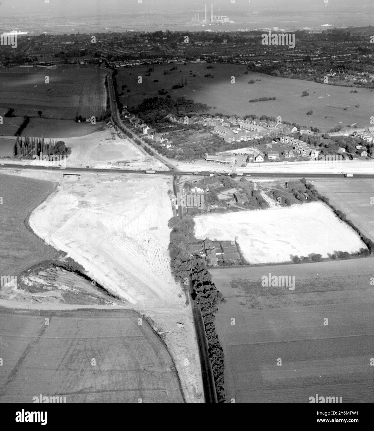 Aerial, Tollgate "Roundabout" (That was) A.2 Gravesend. 3 November 1965 ...