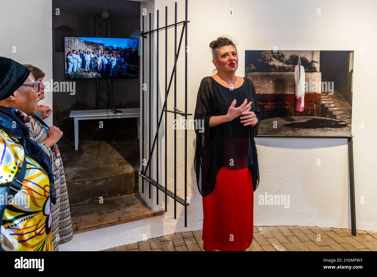 Spanish artist Greta Alfaro explains her installation Villa of the ...