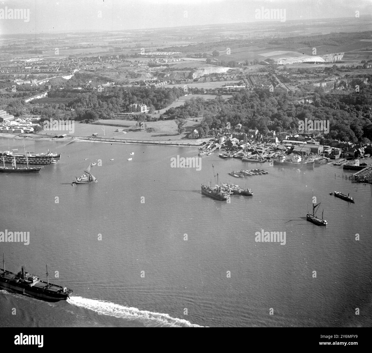 Greenhithe Air View. 9 September 1948 Stock Photo - Alamy