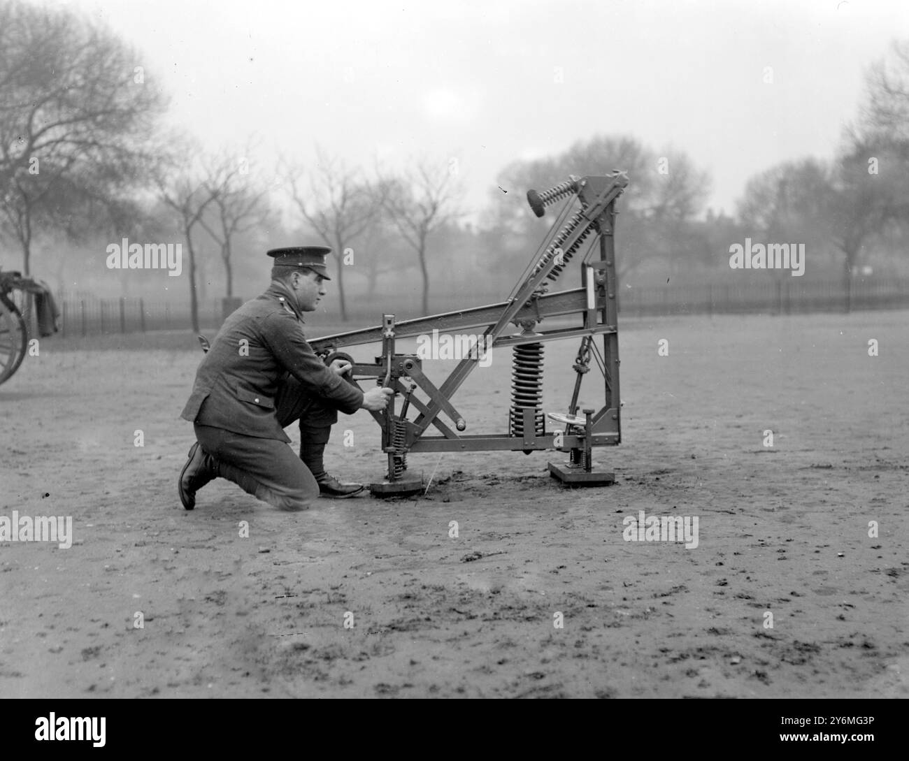 Bomb thrower invented by Mr. Dawson Stock Photo - Alamy