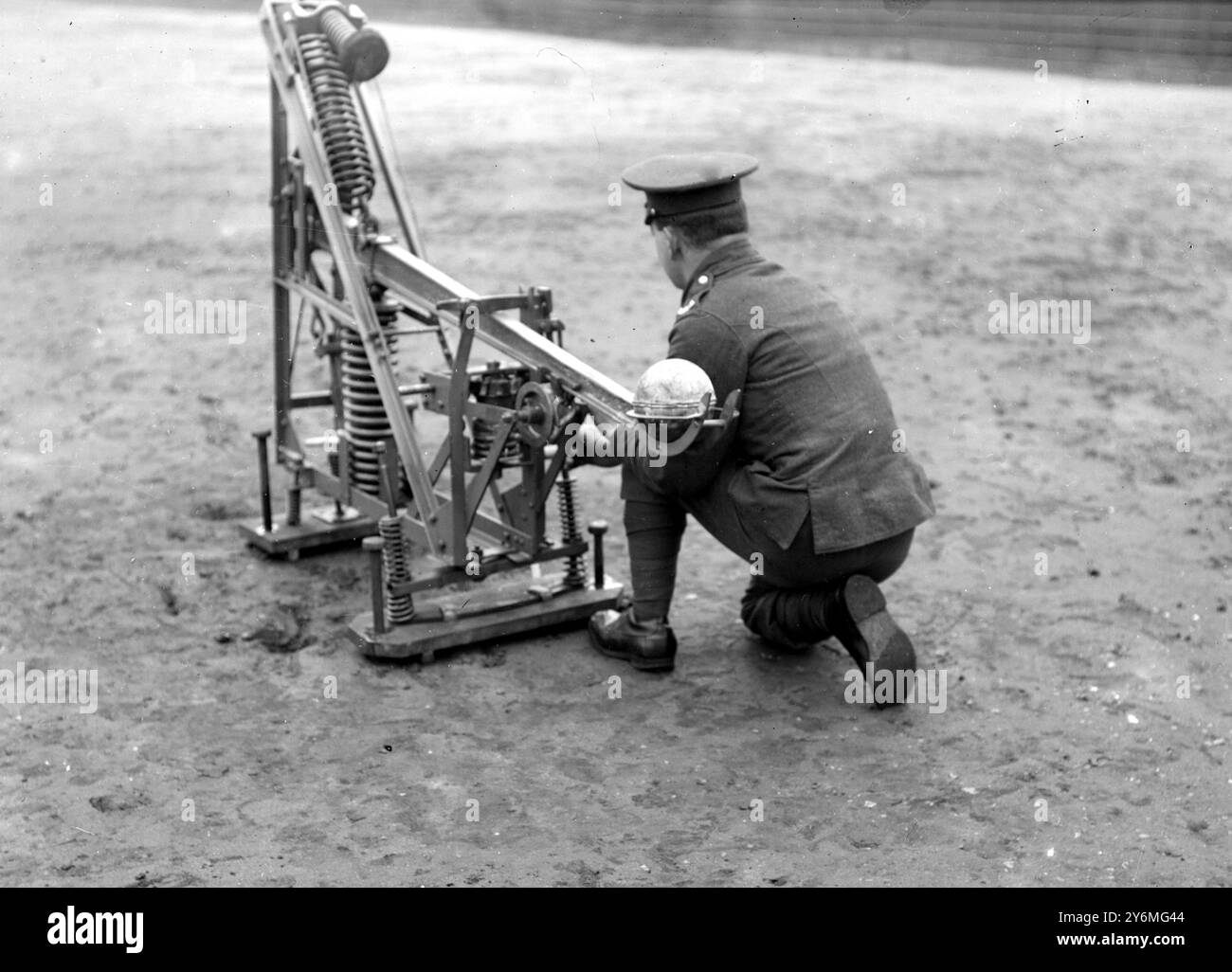 Bomb thrower invented by Mr. Dawson Stock Photo - Alamy