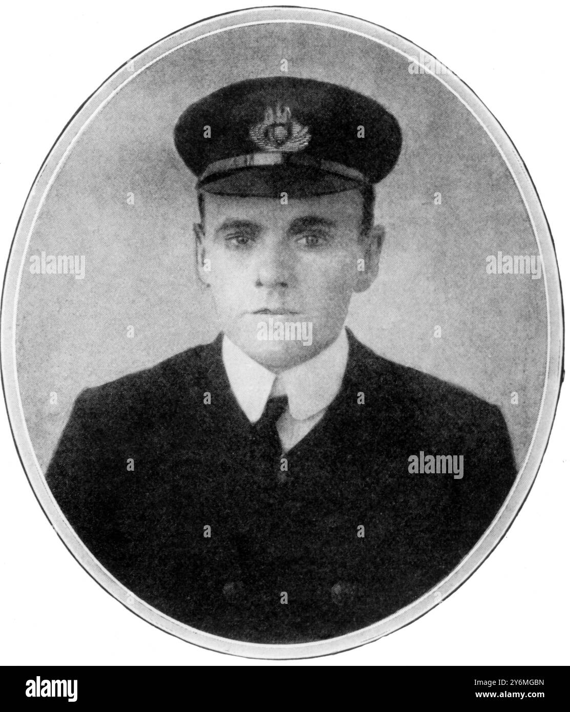 Mr Charles Lightoller, 2nd officer of the Titanic. April 1912 Stock ...