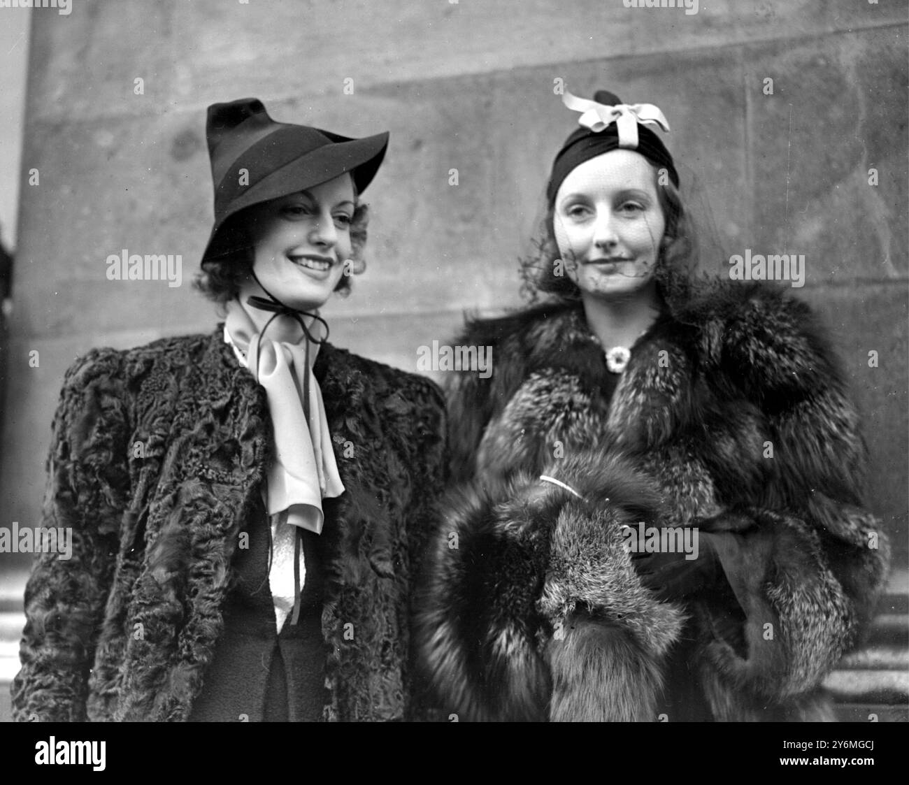 At the wedding of Lady Patricia Douglas. Miss Hillary Charles and Mrs ...