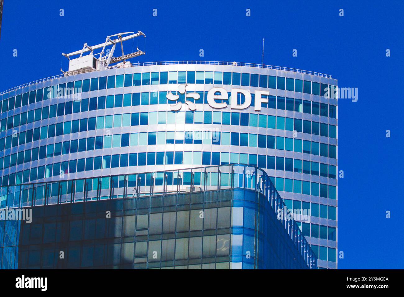 France, ile-de-France, Paris, La Defense, Puteaux, EDF tower, edf Stock ...