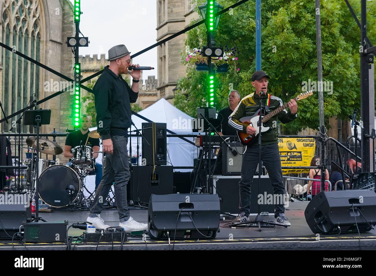 Band performing on stage at the Reggae and Ska festival in the ...