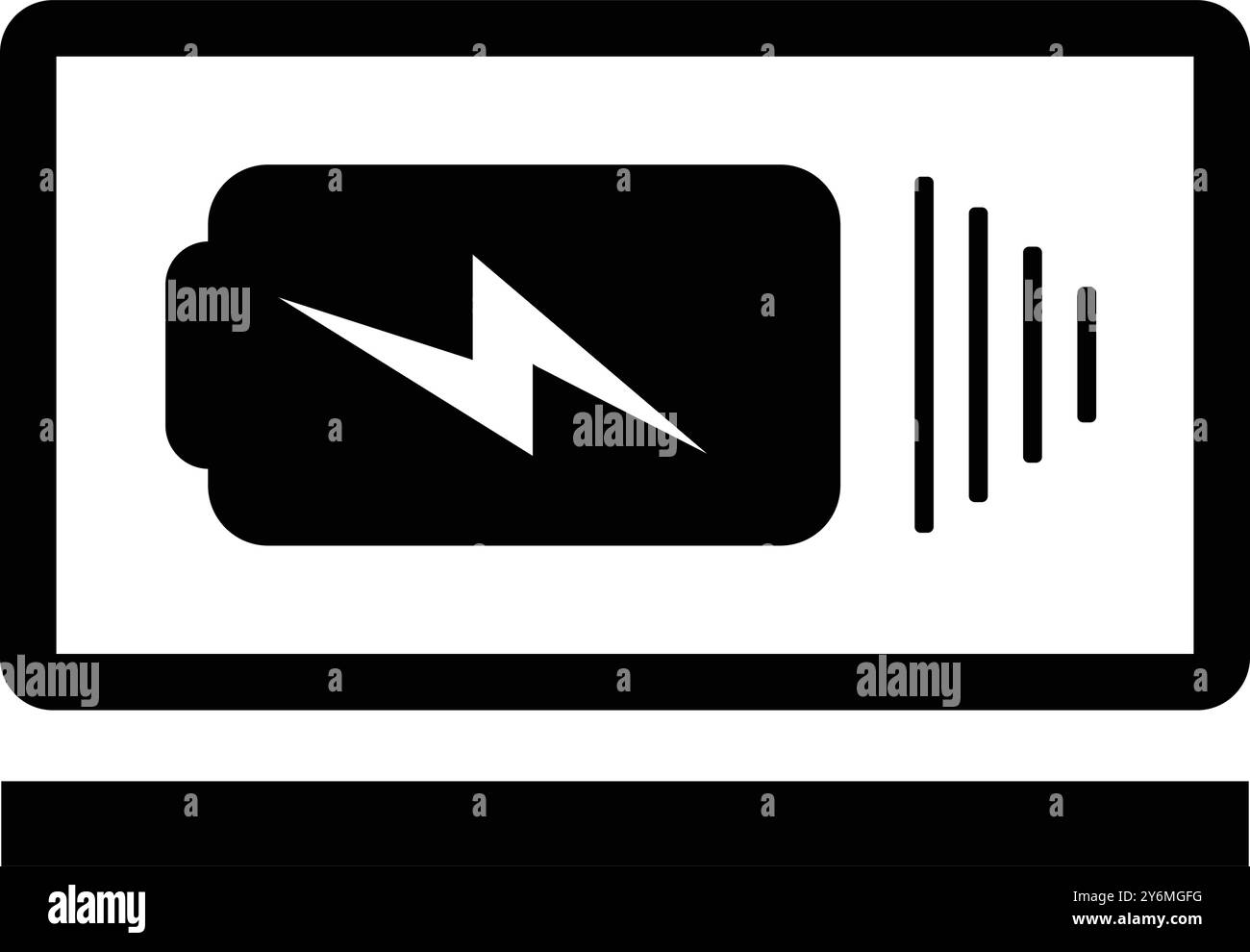 battery, charge, power, battery empty charging icon Stock Vector Image ...