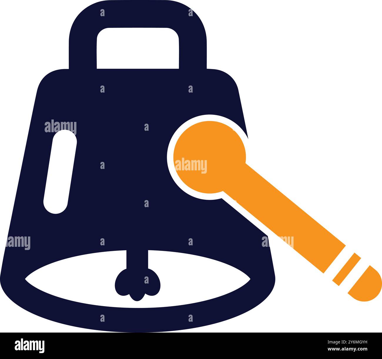 Delivery door bell Stock Vector Images - Alamy