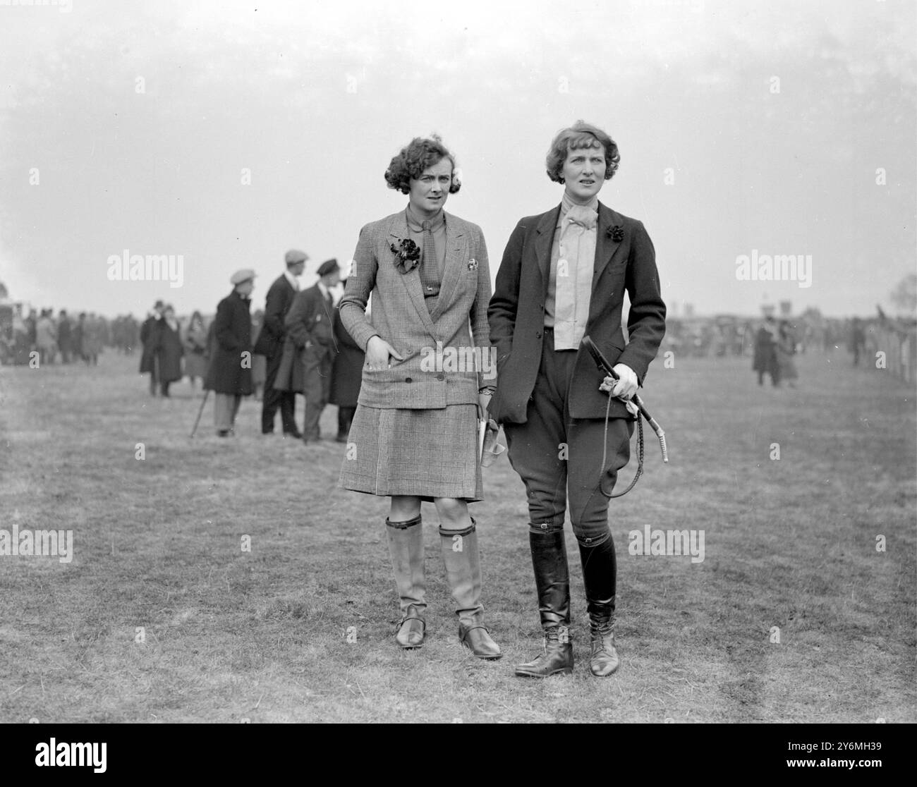 Meynell Hunt. Point to Point at Ednaston Countess De Bosdari ( left ...