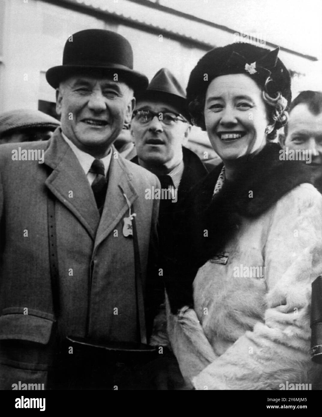 Arkle's owner, Anne, Duchess of Westminster and trainer Tom Dreaper in ...