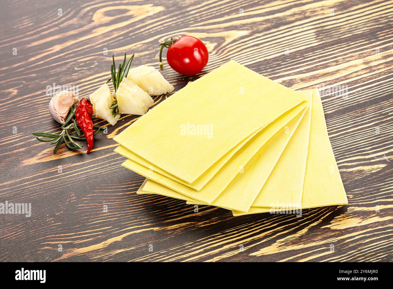 Uncooked raw Lasagna dry sheets for bake Stock Photo - Alamy