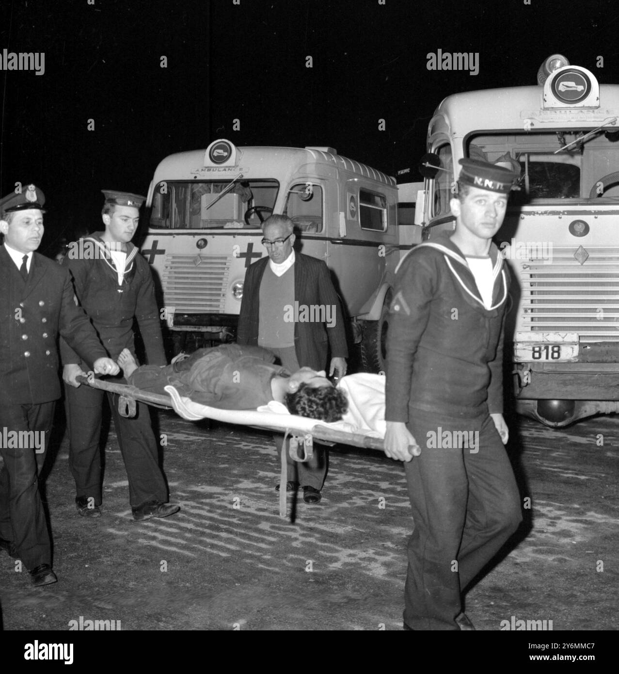Piraeus, Greece : Greek sailors are pictured December 8 carrying away a ...