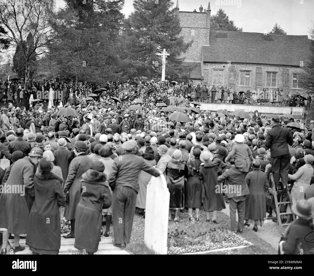 Great crowds assembled to witness the funeral of the 82 year old ...