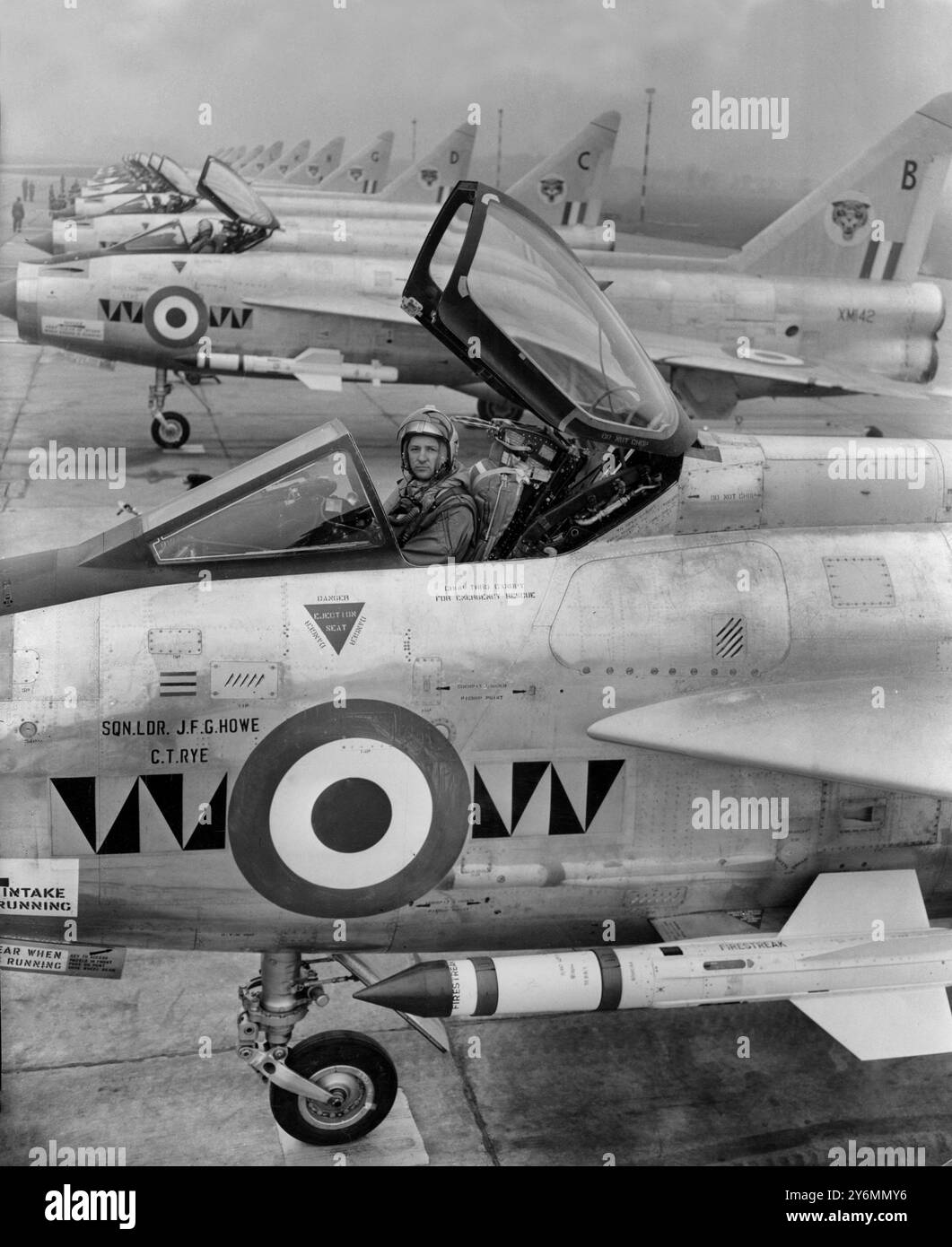 HE Commands New 'Lightning' Squadron. Feb 2nd 1961 Squadron Leader John ...