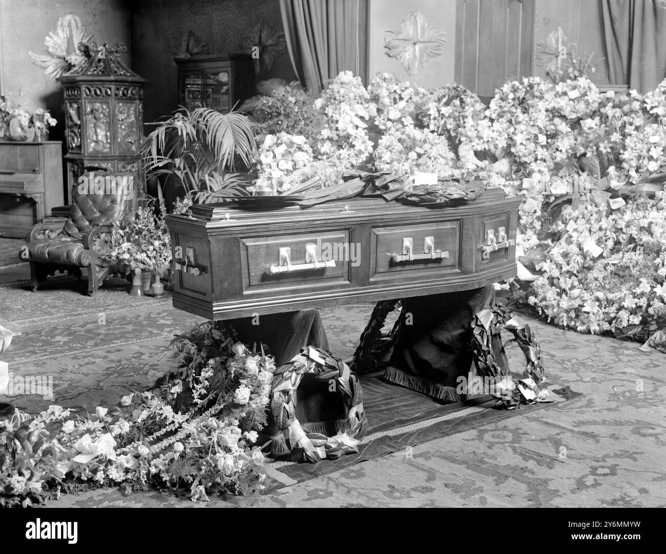 Professor Sir Hubert Von Herkomer lying - in - state at Lululaund his ...