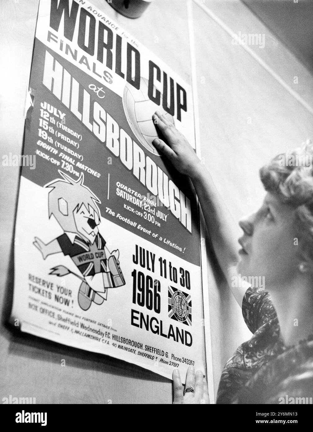 World cup mascot 1966 Black and White Stock Photos & Images - Alamy