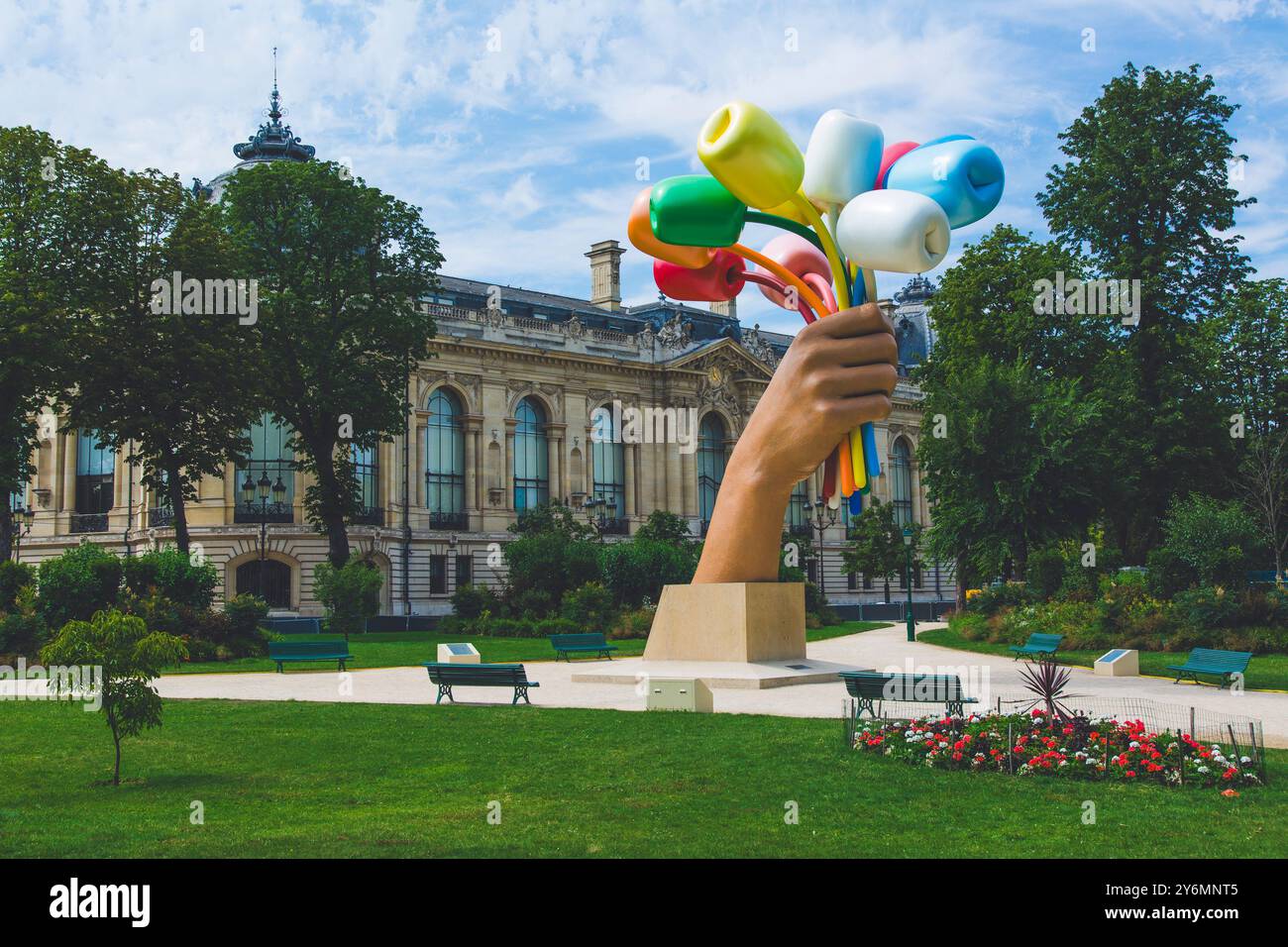 France, ile-de-France, Paris, Champs-elysees Gardens, Tulip Bouquet by ...
