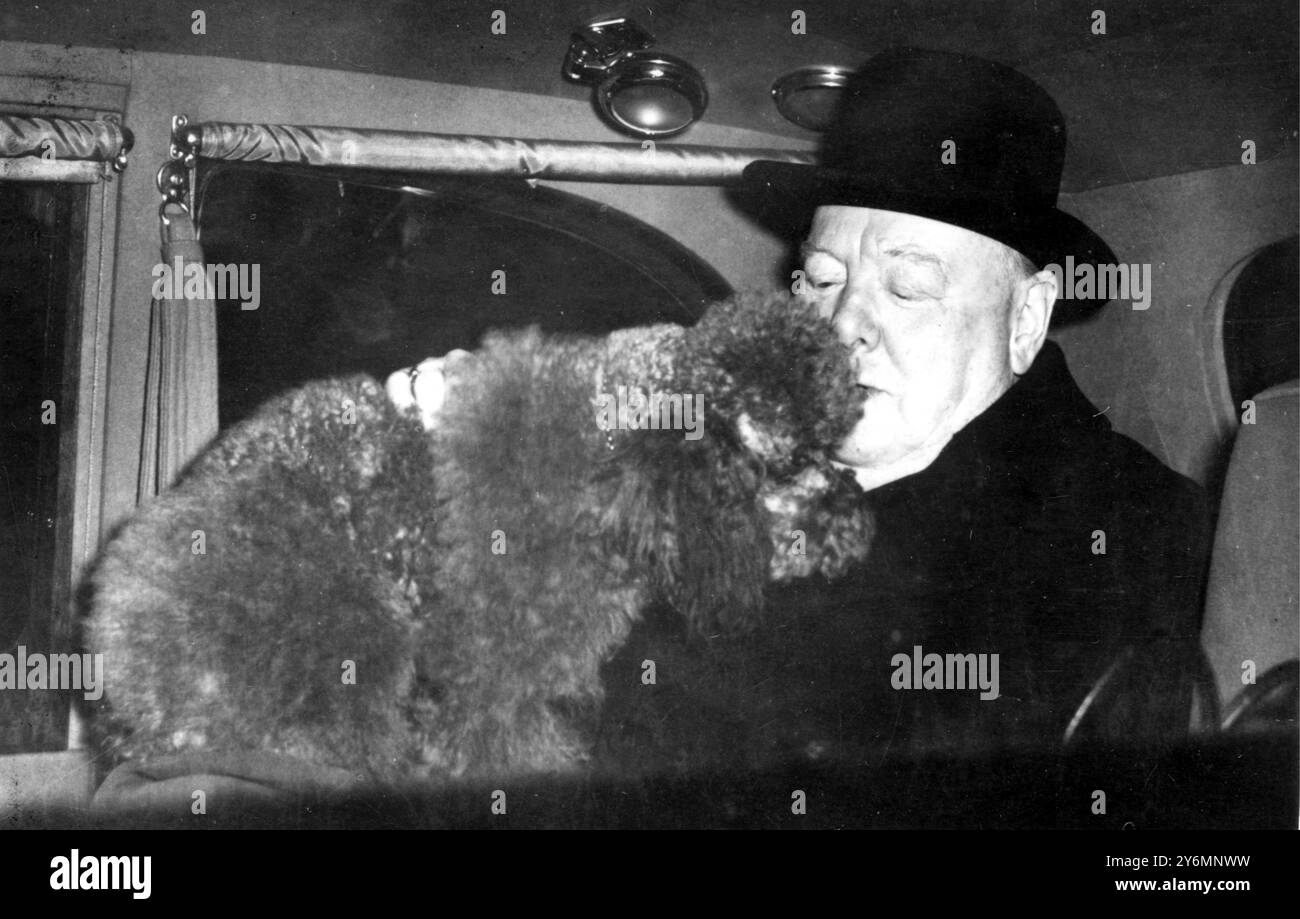 London: Mr. Winston Churchill, just back from his holidays in Jamaica ...