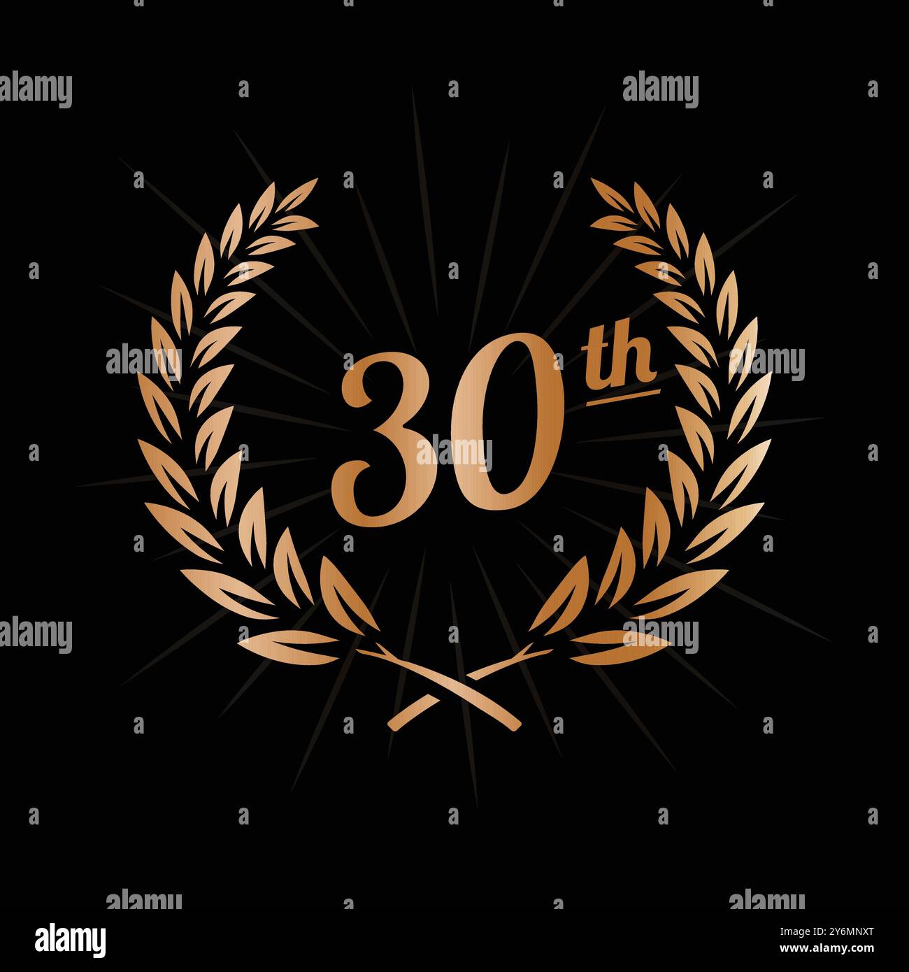 30 years anniversary celebration design template. 30th anniversary logo. Vector and illustration ...