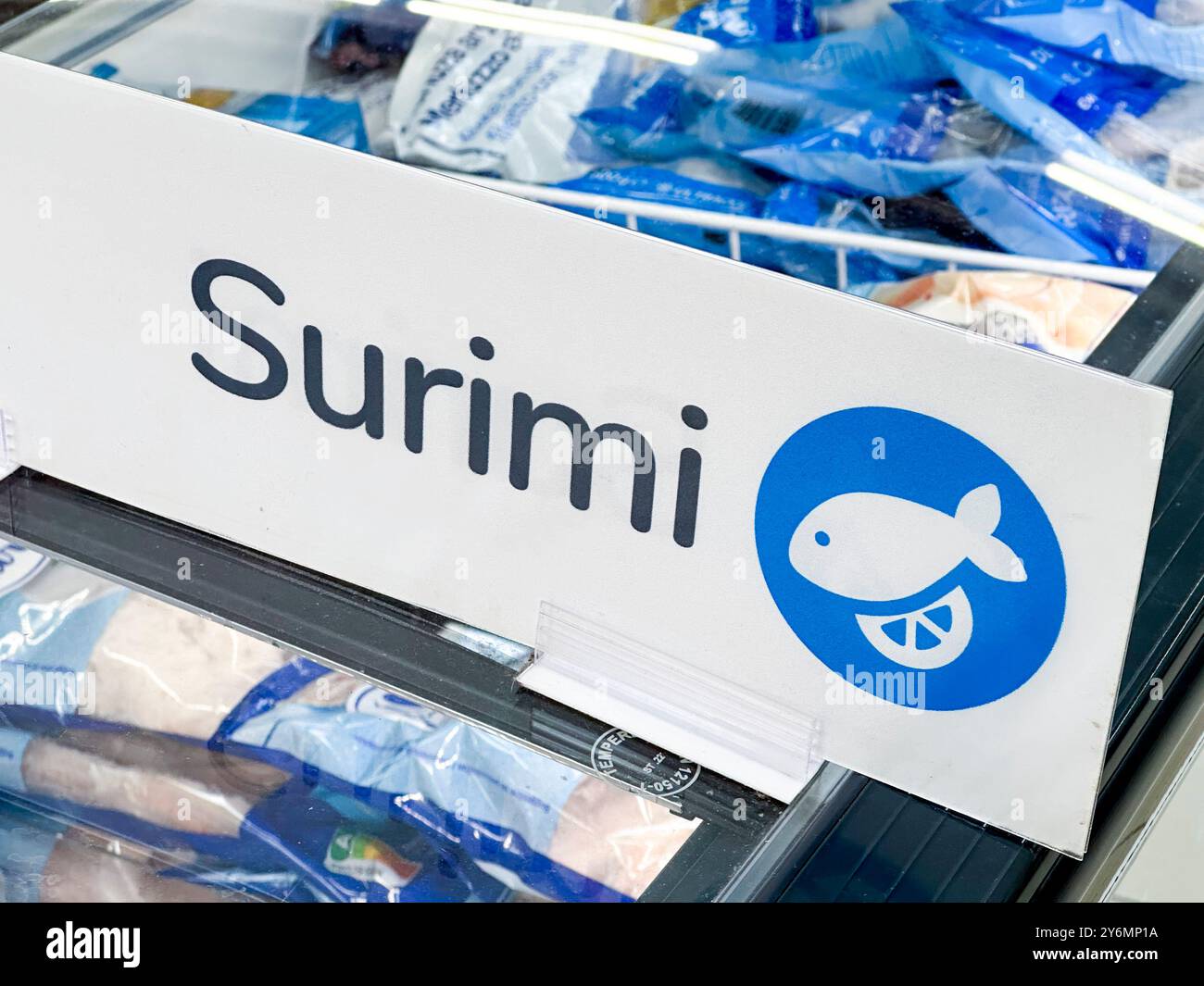 Surimi section, in a supermarket Stock Photo - Alamy