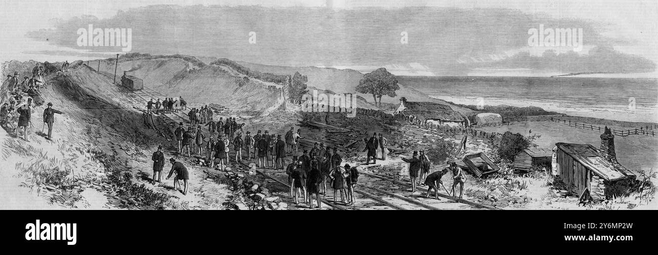 The disaster on the Chester and Holyhead railway: The jury visiting the ...