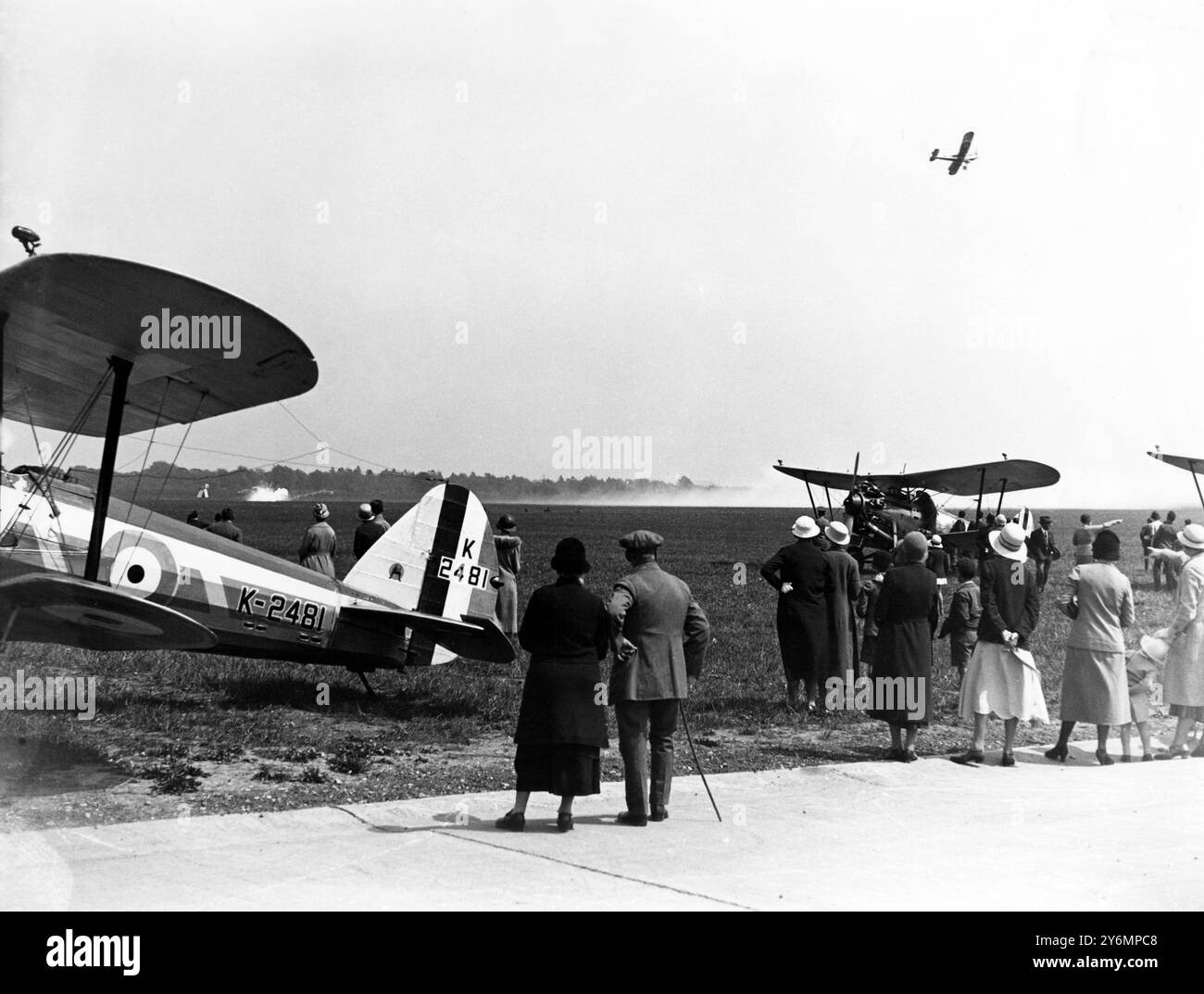 RAF Bombing display 1934 Stock Photo - Alamy