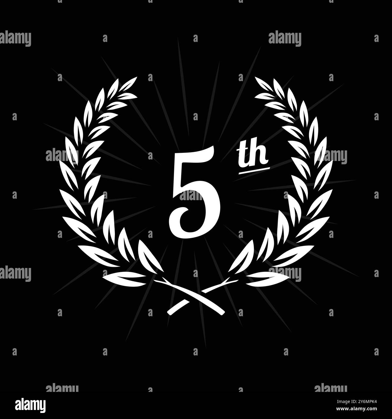5 years anniversary celebration design template. 5th anniversary logo ...