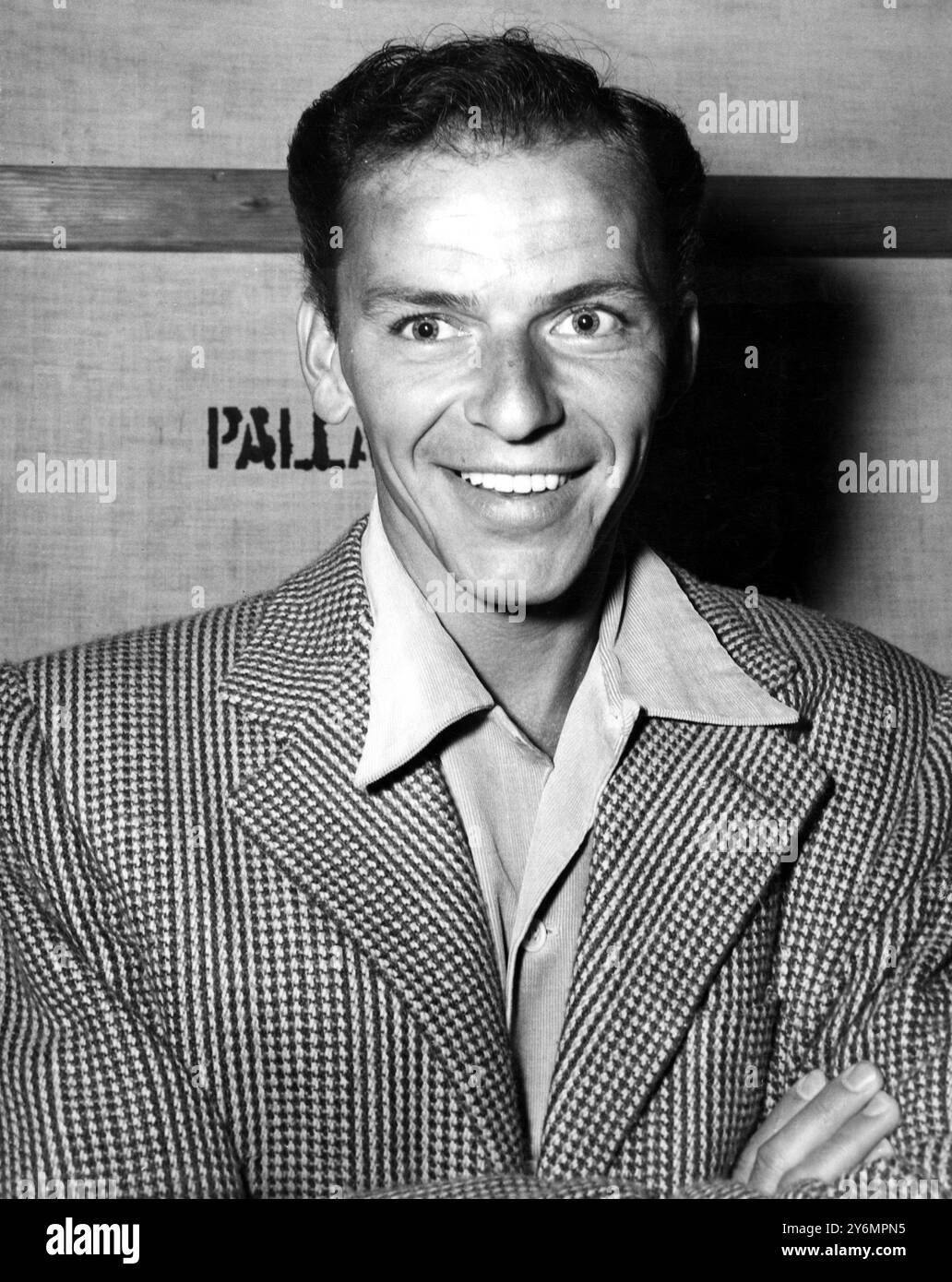 Frank Sinatra during rehearsals at the London Palladium 3rd July 1950 ...