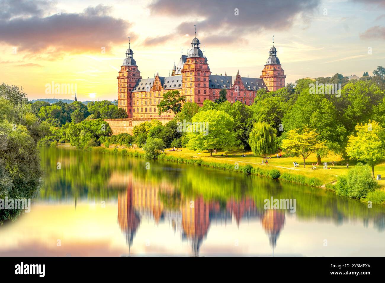 Castle Aschaffenburg, Germany Stock Photo - Alamy