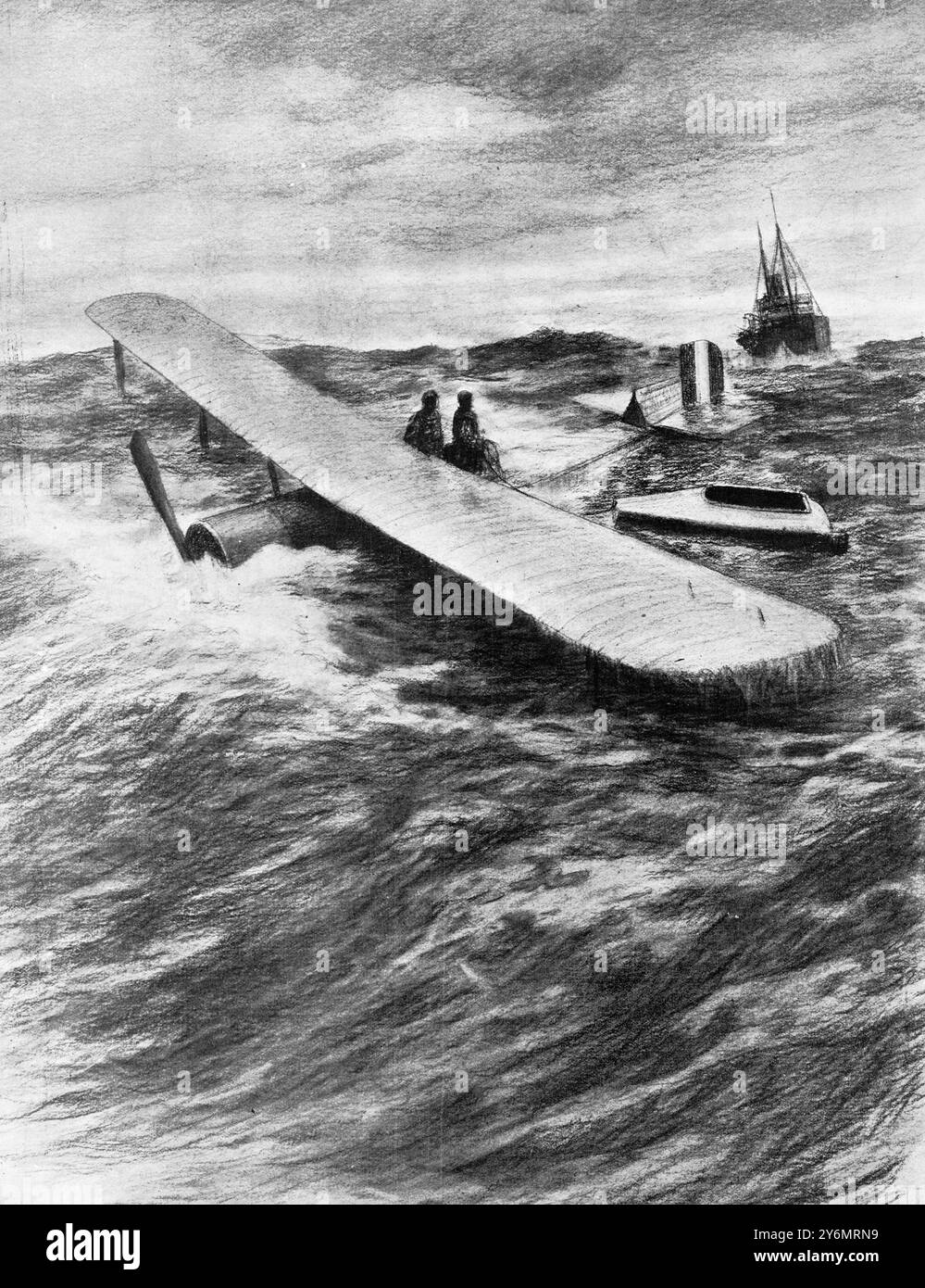 The "Mary" to the rescue: Hawker and Grieve in Mid-Atlantic. Watching ...