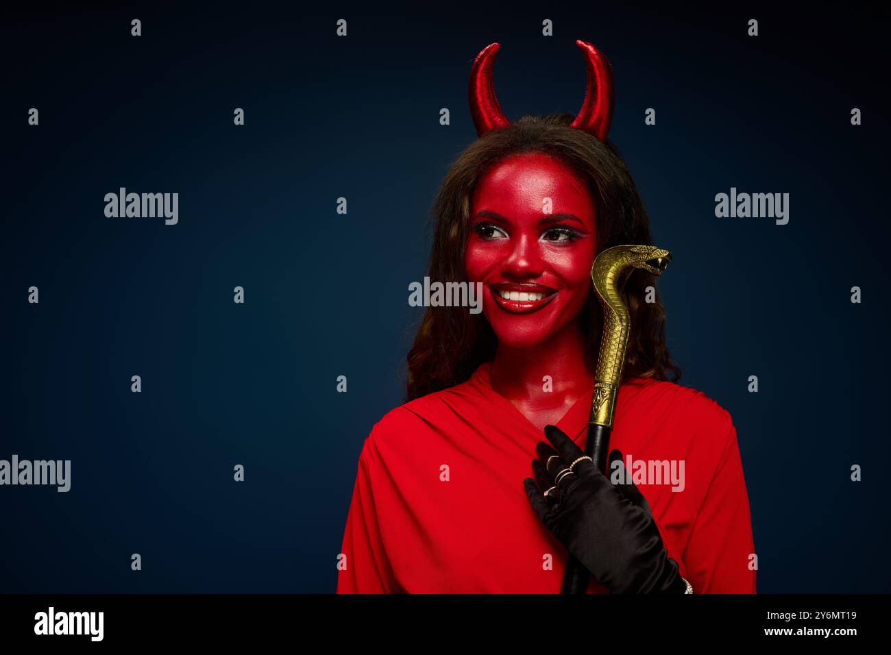Devil woman mask hi-res stock photography and images - Alamy