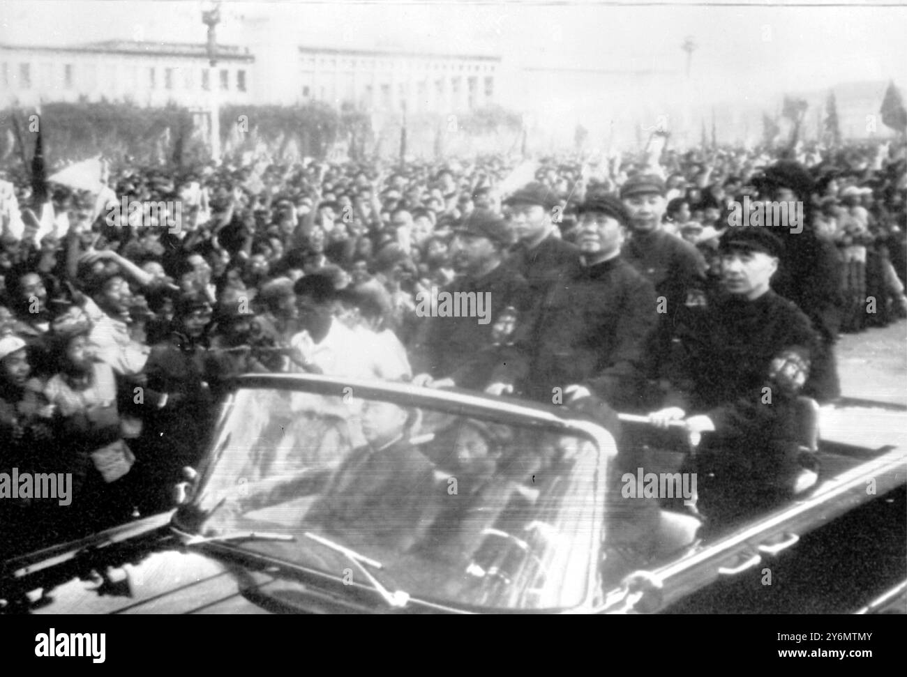 Peking: Chinese communist leader, Mao Tse Tung ( standing, front ...