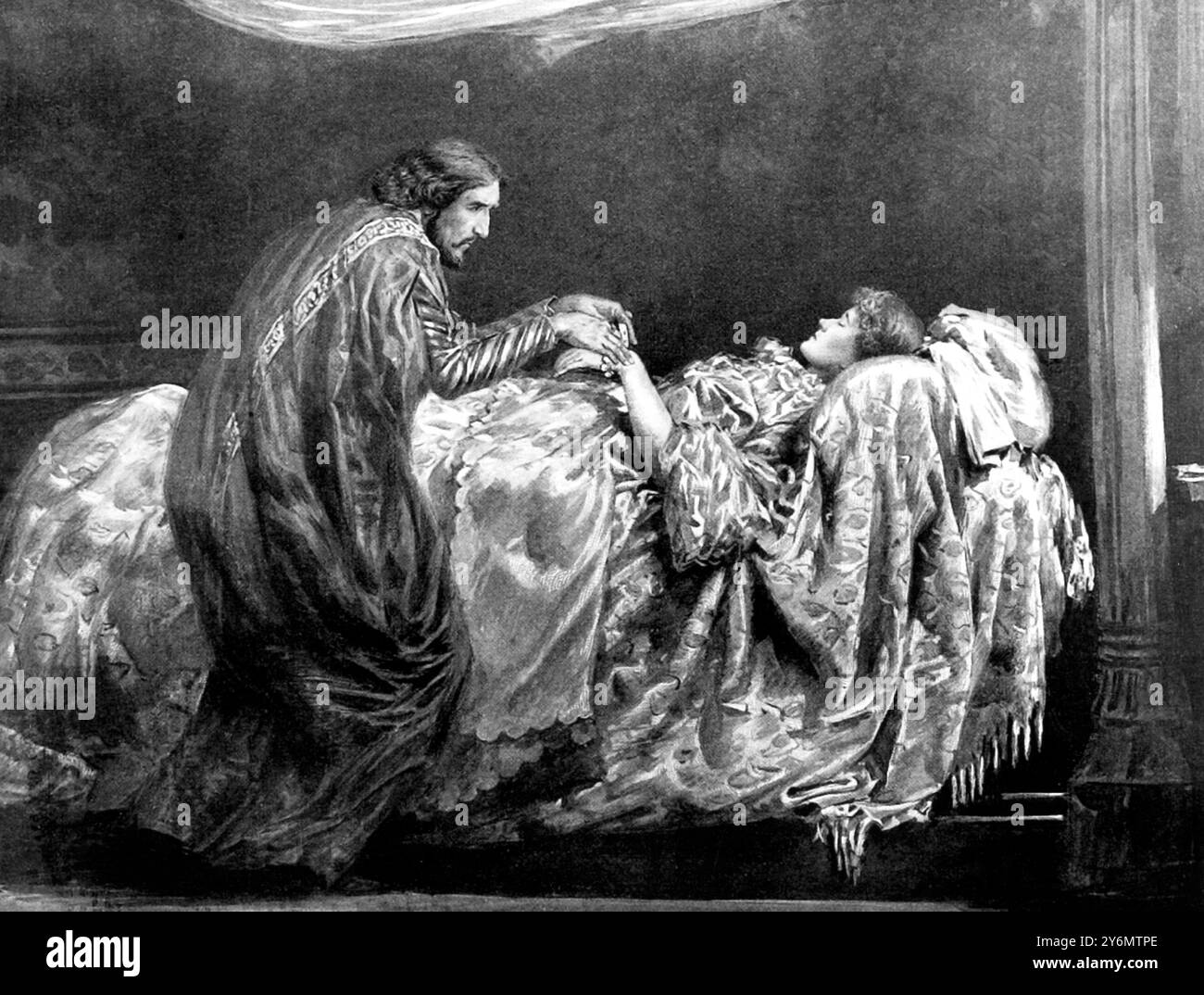 Shakespeare's "Cymbeline" at the Lyceum 1896 Act II Scene 2 Iachimo ...