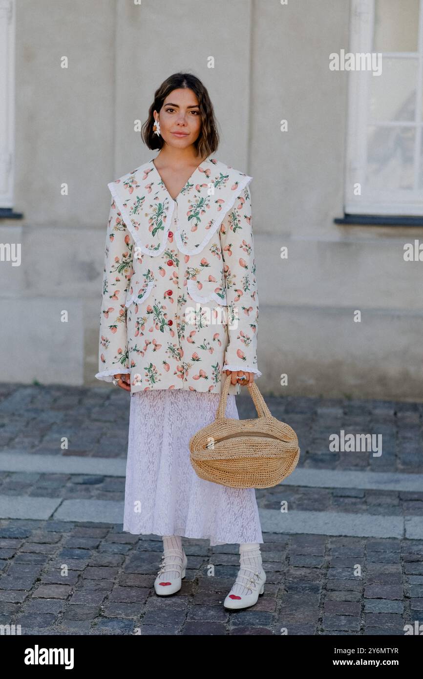 Copenhagen, Denmark. 05th Aug, 2024. Street style, Lucia Avendano ...
