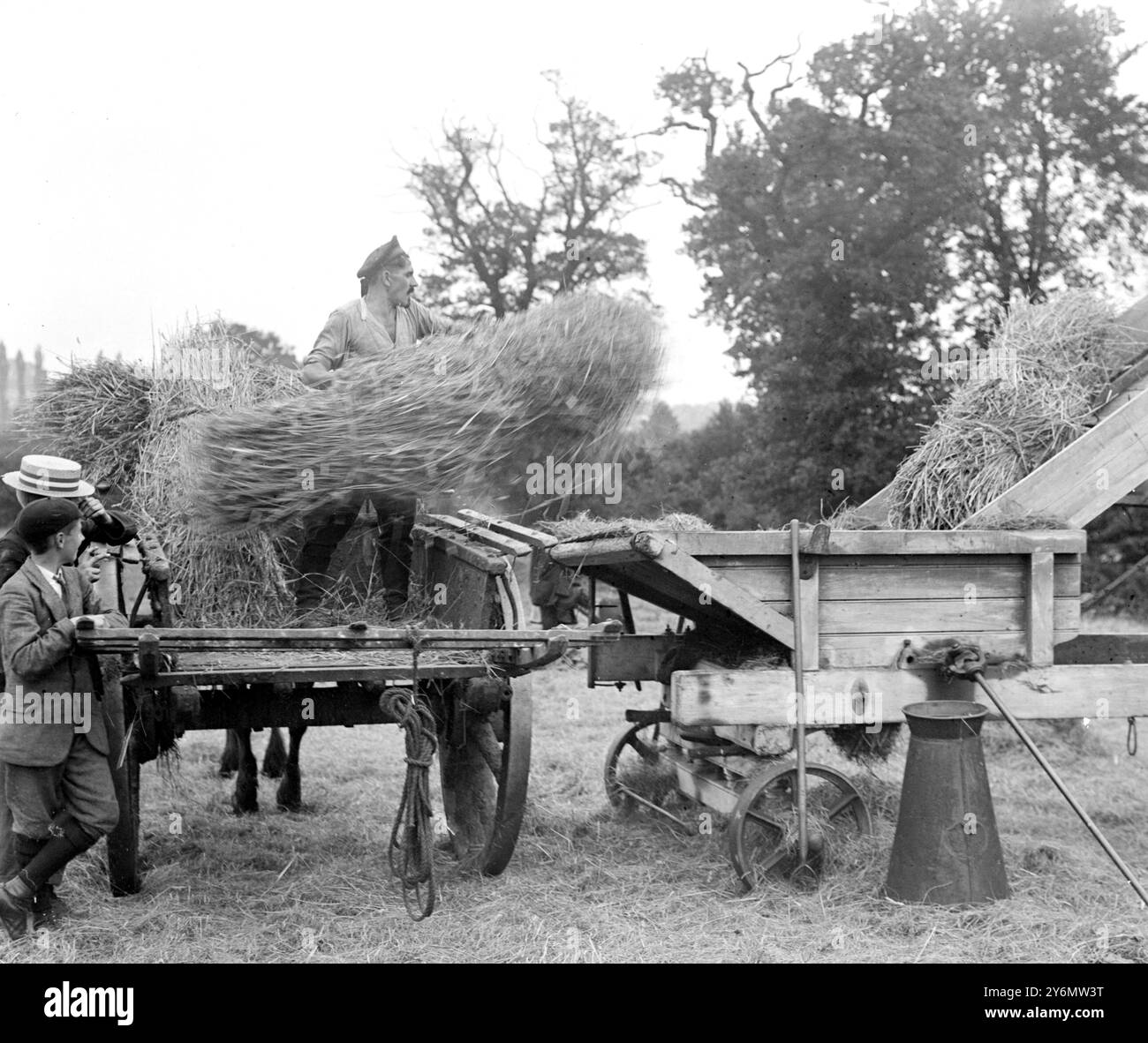 German prisoners help with the hay harvest in Hertfordshire Another ...