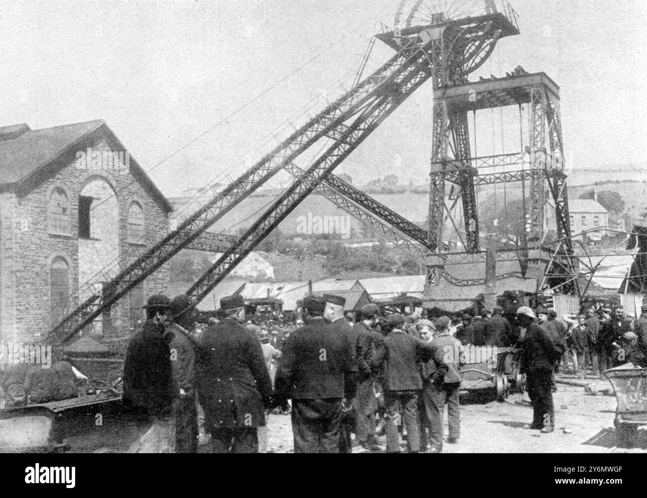 The Colliery disaster at the senghenydd Pit: Scene at the works. 1 June ...