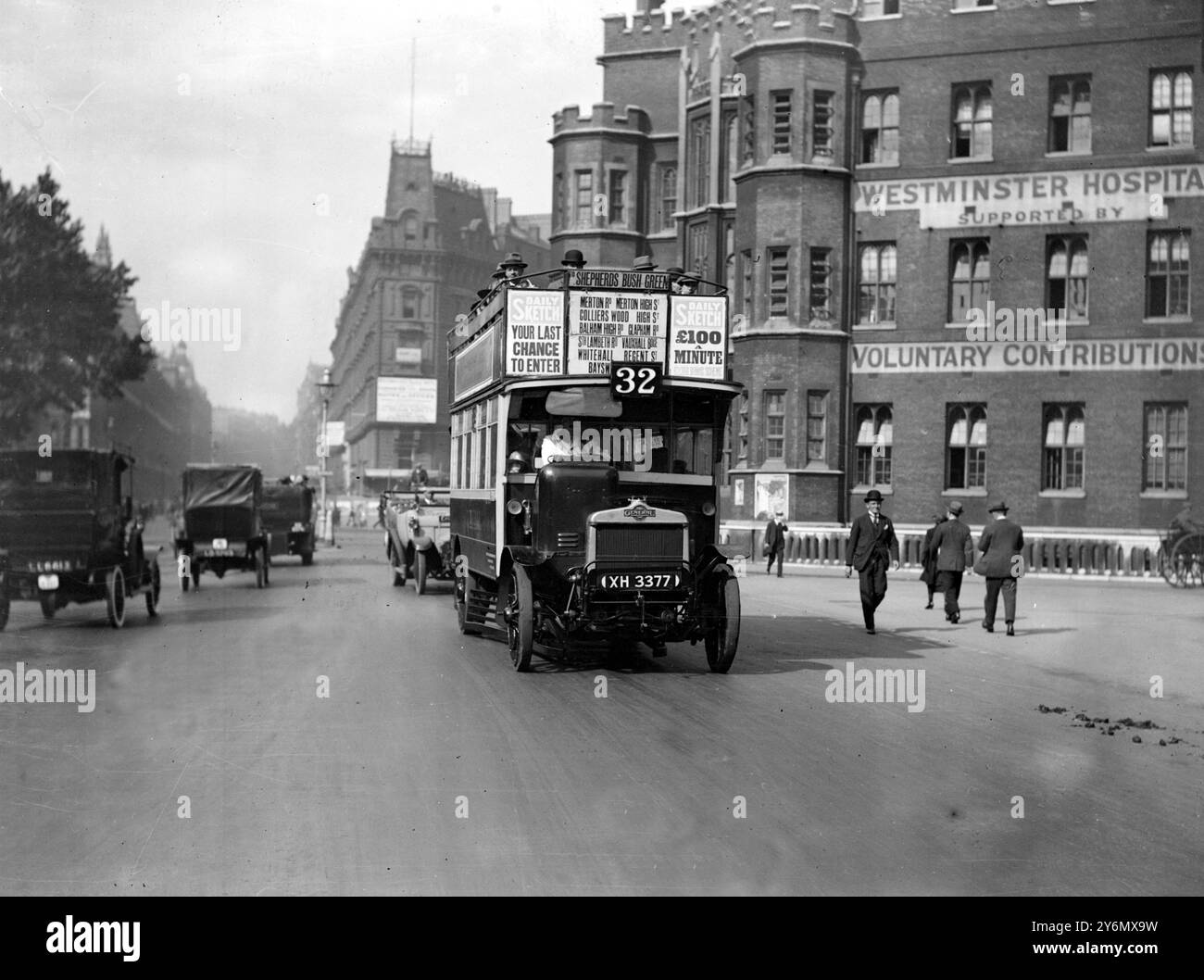 An London General Omnibus Company Bus. Victoria Street, Westminster ...