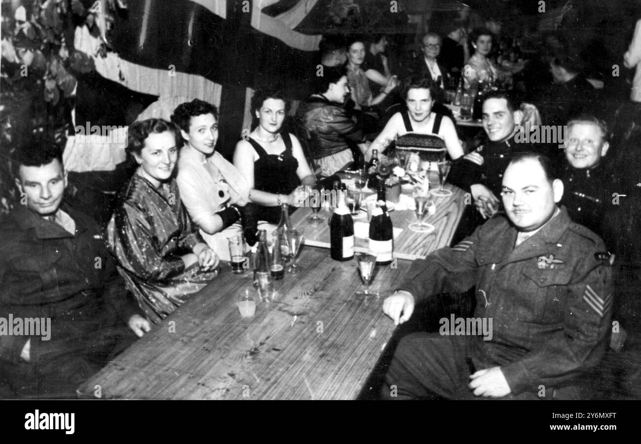 Duisburg, Germany A party in the sergeants mess in the British Army ...