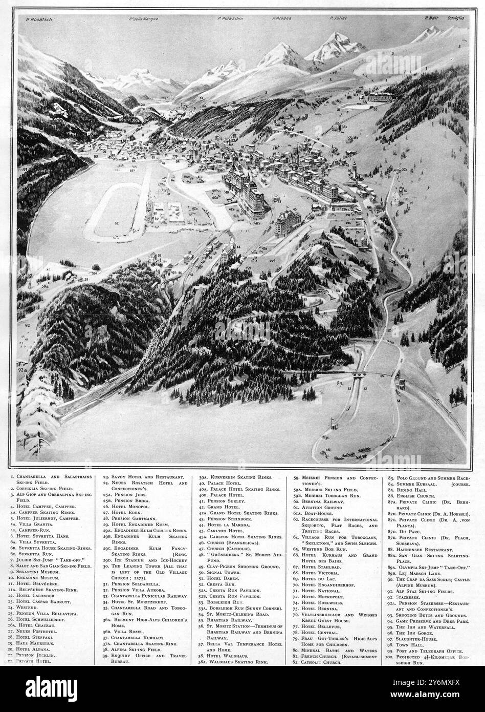 Where the Olympic Winter games will take place: St Moritz, Switzerland ...