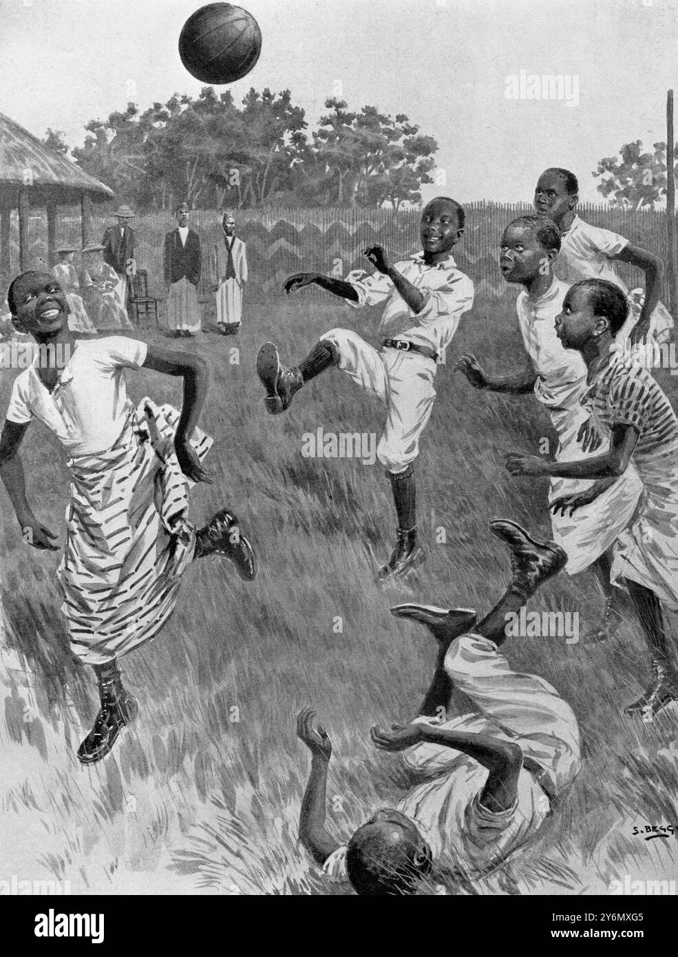 Royal Uganda on the football field. English training for the ruler of ...