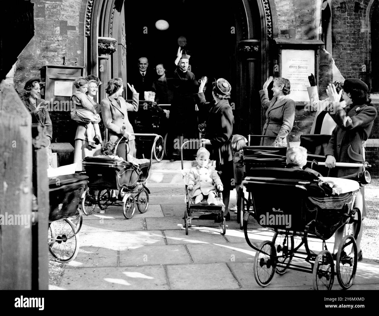 Rev Kenneth Loveless waves goodbye to mothers and children after the ...