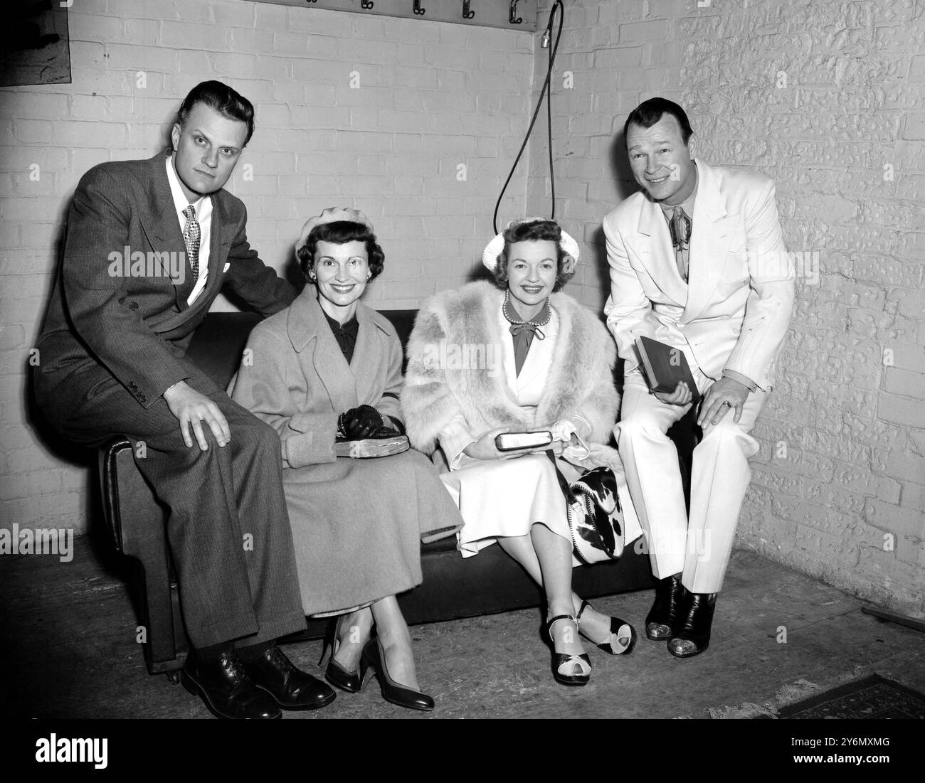Billy Graham and Roy Rogers with their wives ??? NOT FOR REPRODUCTION ...