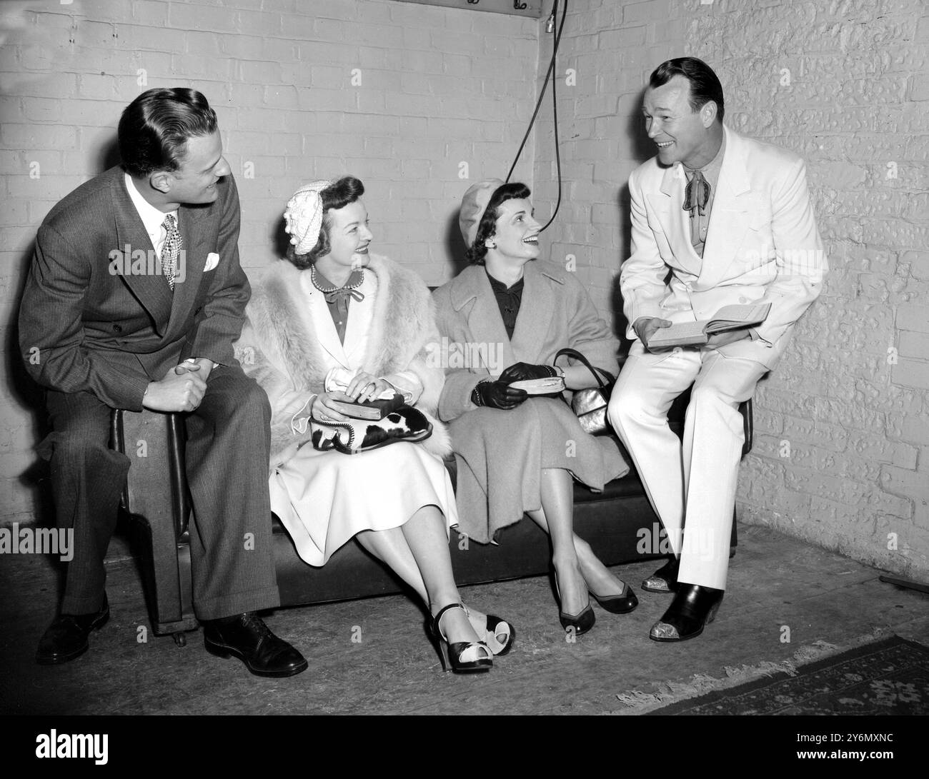Billy Graham and Roy Rogers with their wives Stock Photo - Alamy