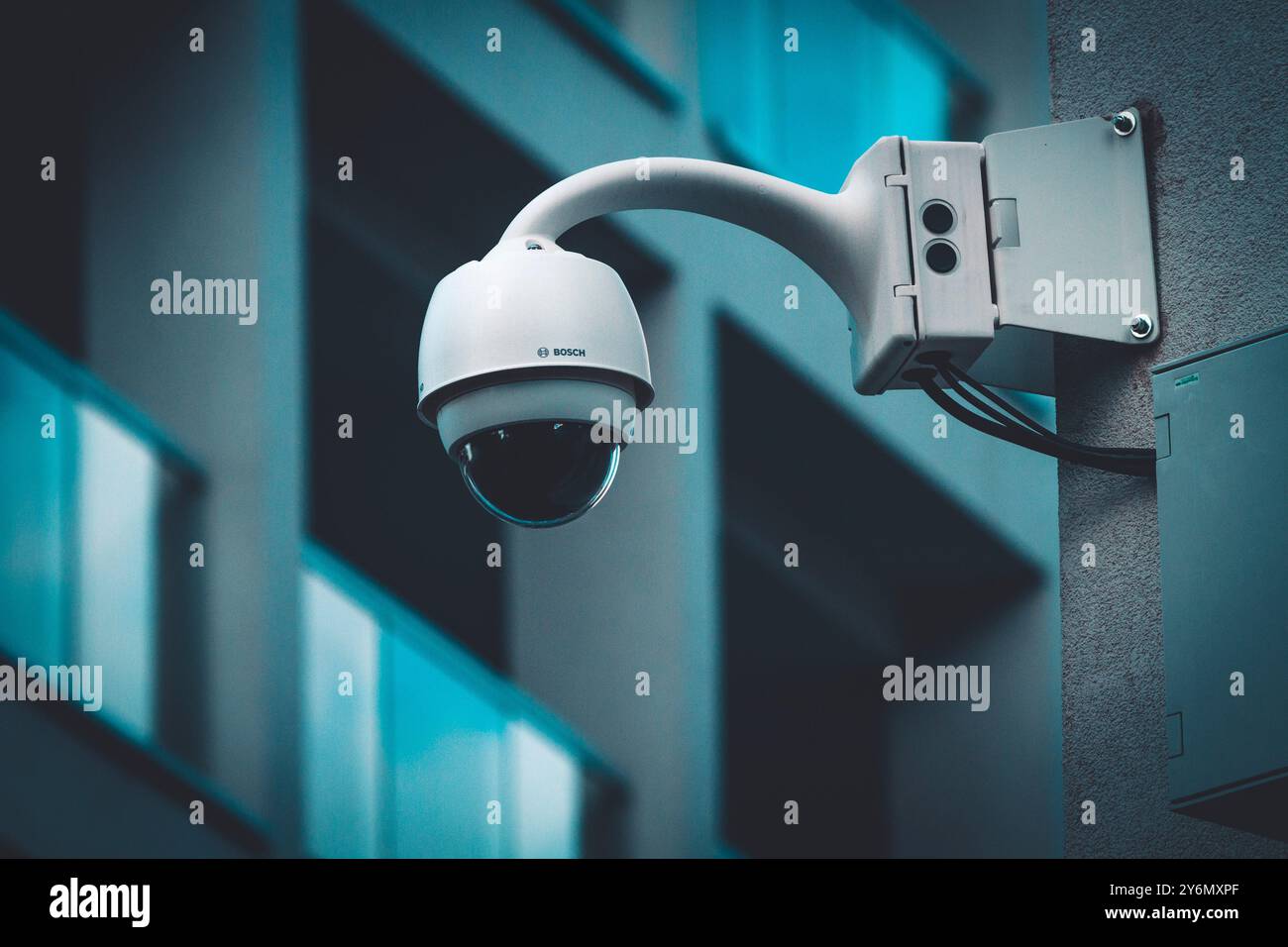 360° surveillance camera in downtown Brussels Stock Photo - Alamy