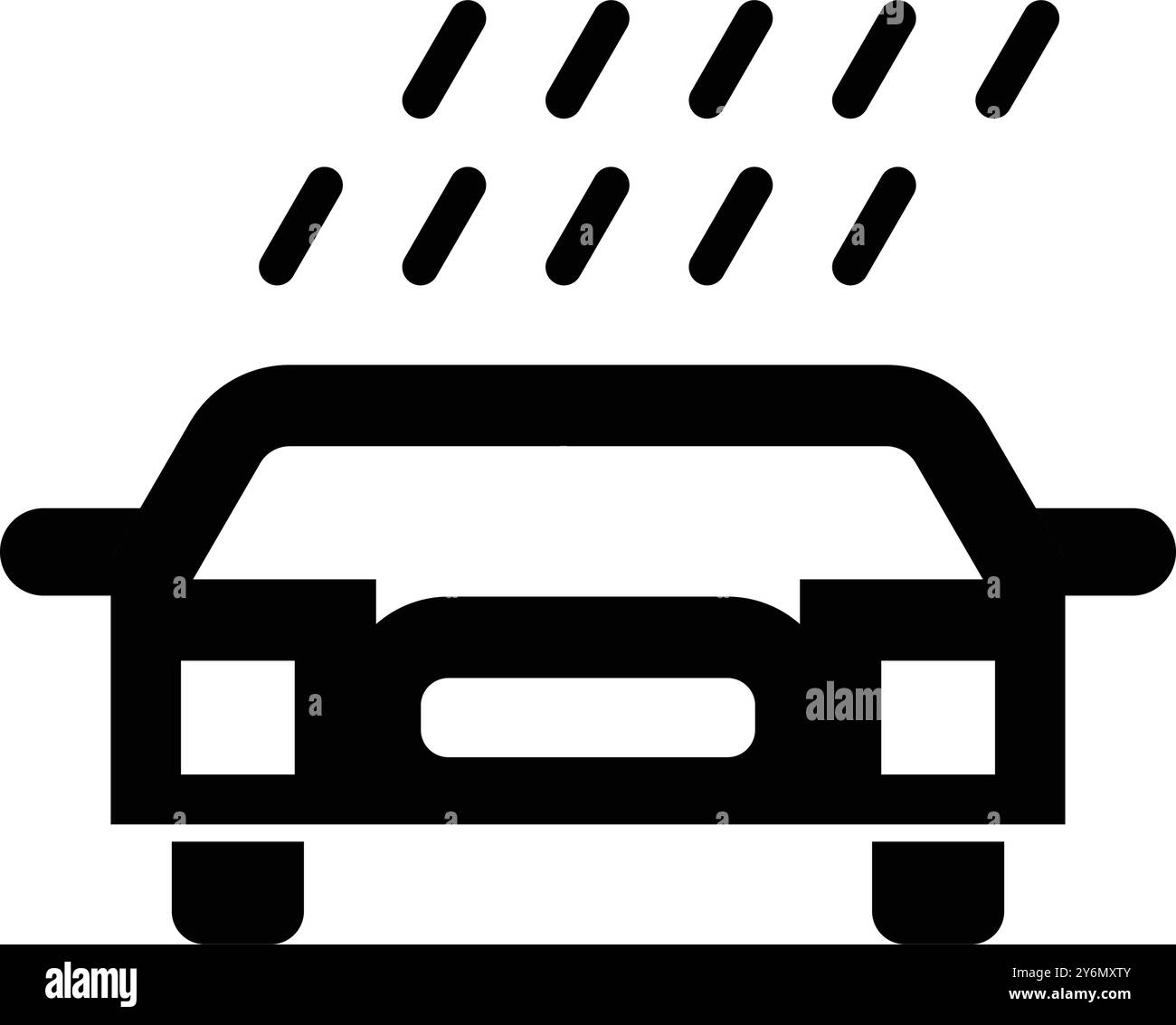 car, flood, disaster, icon, cloud, rain, car flood disaster icon Stock ...