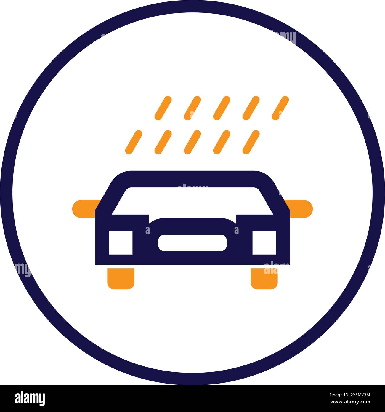 car, flood, disaster, icon, cloud, rain, car flood disaster icon Stock ...