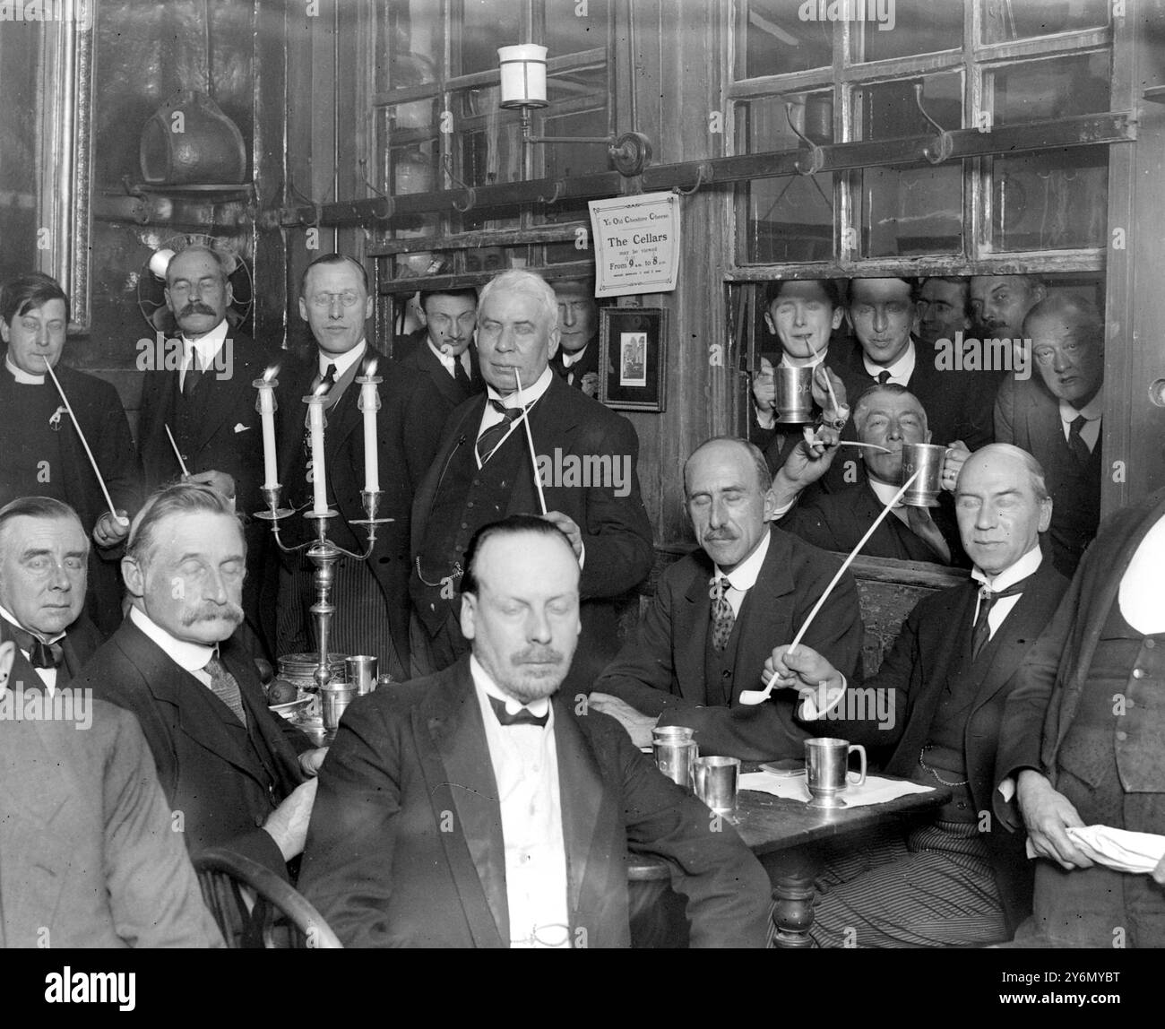 "Box Supper" Revived at the Cheshire Cheese at which the guests smoked ...