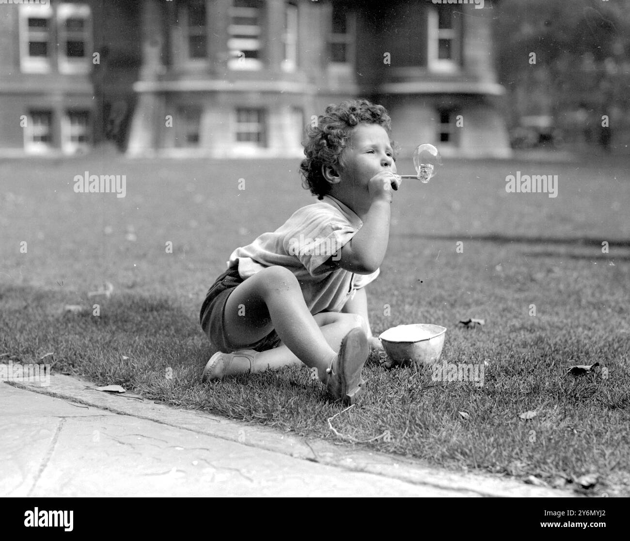 Master Mark Toy, son of Mr Sidney Toy. Blowing Bubbles. 15th October ...