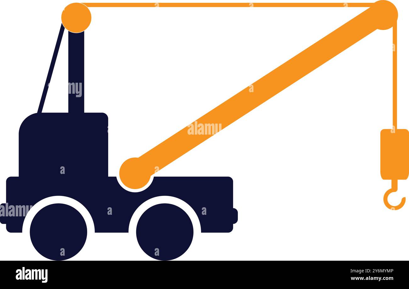 crane, caterpillar, car, caterpillar crane icon Stock Vector Image ...